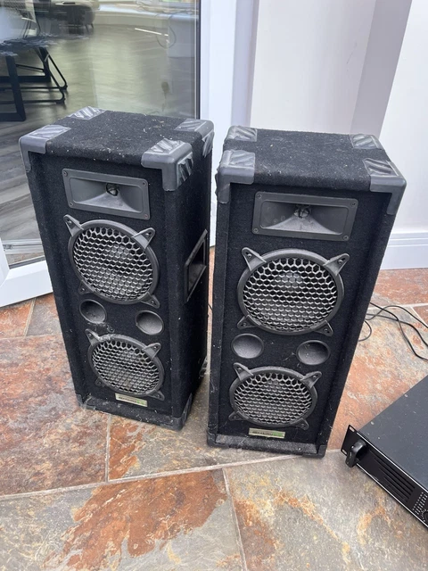 QTX SOUND PRO1000 Amplifier & EKHO Max 26 600 Watt Speakers Amp ...