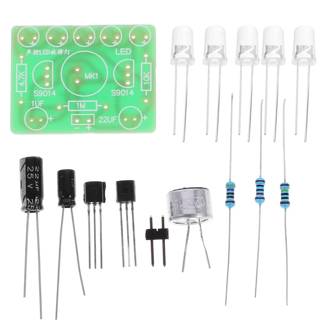 3V-5V LED MELODY Lamp Module Acoustic Control Flasher Module £4.25 ...