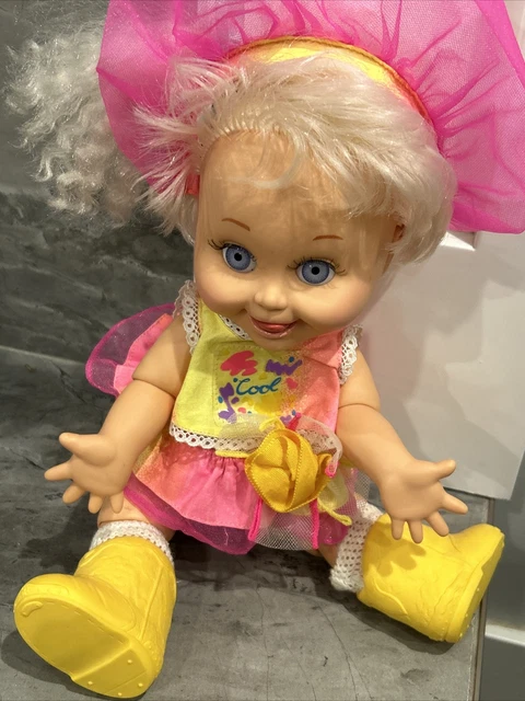 VINTAGE 1990 GALOOB #8 Baby Face So Delightful DeeDee Doll Tongue Out ...