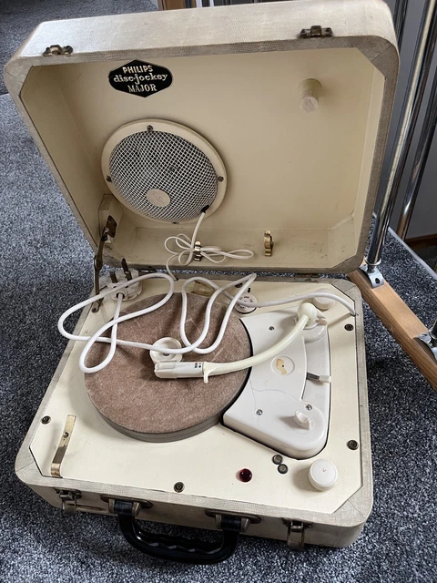 VINTAGE OLD UPCYCLE Philips Autosonic Disc-Jockey Portable Record ...