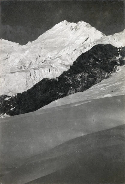 RONGSHUNG FACE OF Mount Everest South Col on left George Mallory M ...