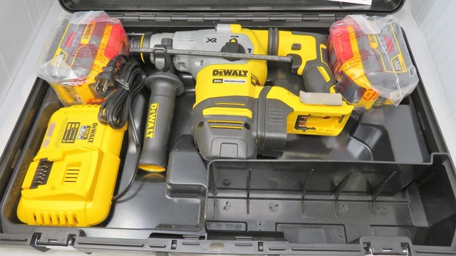 DEWALT DCH293X2 20V MAX XR Brushless 1-1/8" L-Shape SDS Plus Rotary ...