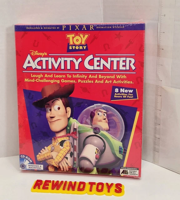 RARE SEALED BIG Box Toy Story Disney’s Activity Center Cd ROM Windows ...