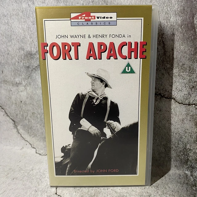 VINTAGE VHS FORT Apache VHS John Wayne Henry fonda Western cowboys £4. ...