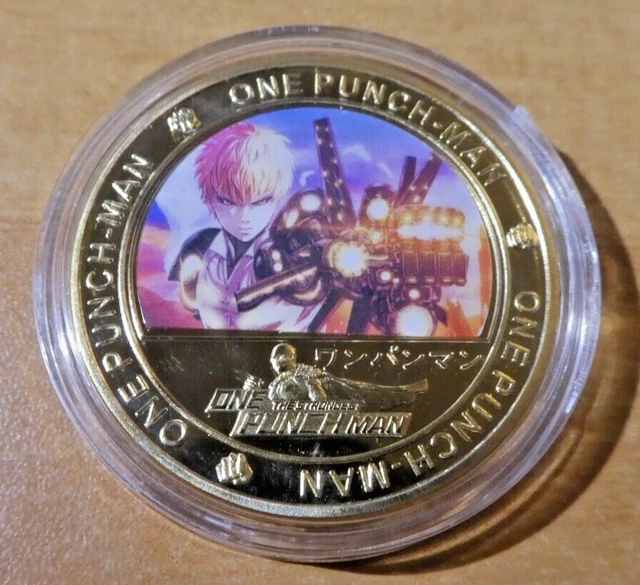 ONE PUNCH MAN Gold Metal Coin Card Carte Medal Piece Sp 4 Neuf Mint EUR ...