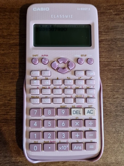 CASIO FX-83GT X Scientific Calculator In Pink Classwiz With Cover fx ...