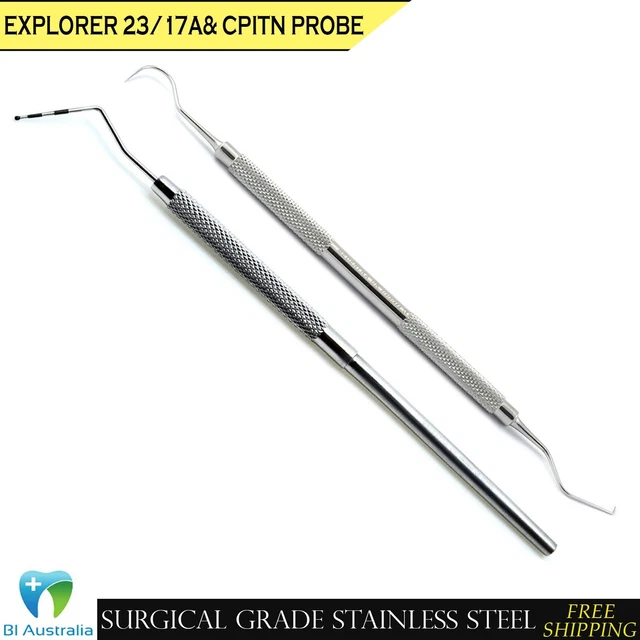 CPITN EXAMINATION PROBE 23/17A Periodontal Probe Dental Explorer Lab ...