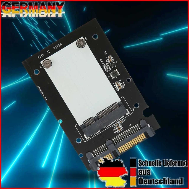 SCHEDA DI CONVERSIONE SSD MSATA a SATA3.0 scheda convertitore SSD per ...