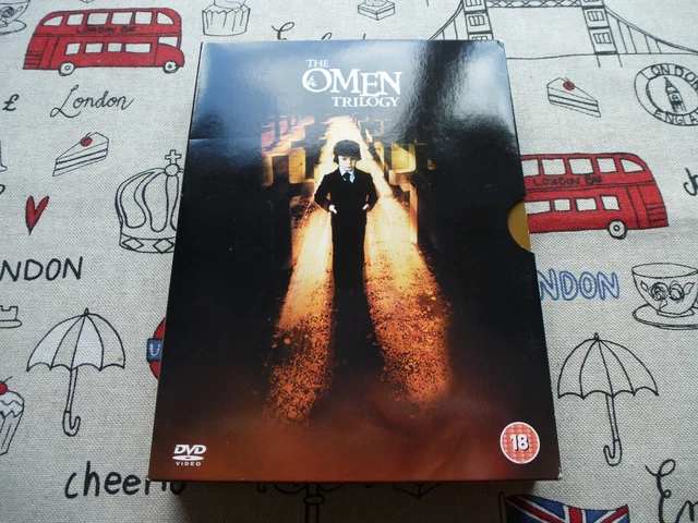 THE OMEN TRILOGY X3 Film X3 Dvd Boxset Region 2 Uk Pal Format Only Ok ...