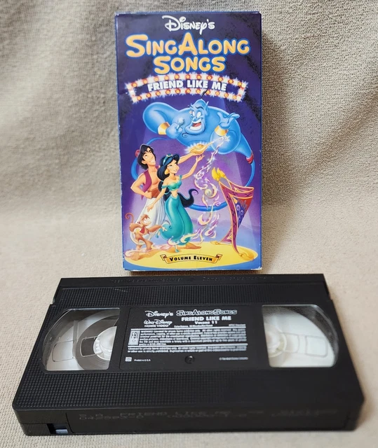 WALT DISNEY SING Along Songs Volume 11 Friend Like Me Aladdin VHS Video ...