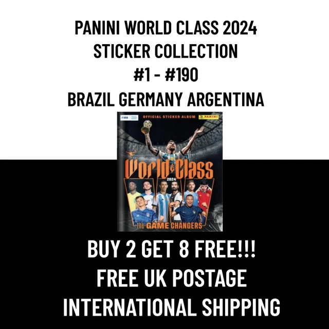 *BUY 2 GET 8 FREE* Panini FIFA World Class 2024 Sticker Collection #1 ...