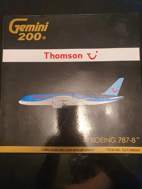 GEMINI 200 THOMSON Fly B787-8 1:200 Scale Model £75.00 - PicClick UK