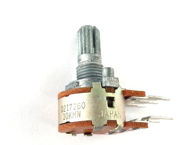 2X ALPS POTENTIOMETER 10k Dual Pot Japan - 10K MN - 10KMN - Center ...