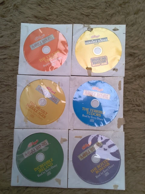 KELLOGG'S HORRIBLE HISTORIES(5 Of Cds)+1 Science Cd-Rom. All Very Good ...
