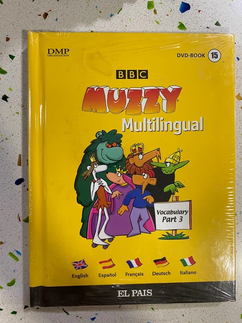 MUZZY WORTSCHATZ PART 3 DVD - Book BBC Multilingual - Spanish English ...