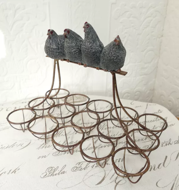 EIERHALTER EIERSTÄNDER ETAGERE Huhn Tischdeko Eierbecher Servierständer ...