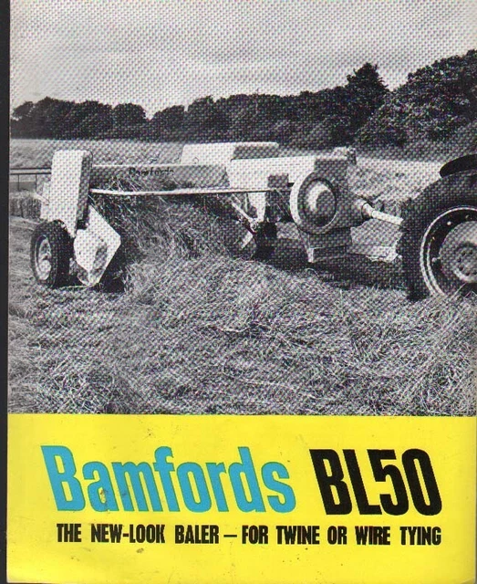 1964 BAMFORDS &BL50& Pick-Up Baler Brochure Leaflet £6.50 - PicClick UK