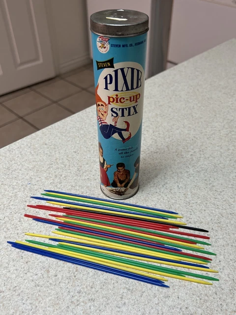 STEVEN PIXIE PIC Up Stix vintage MCM 1960s 27 sticks în tube #436 £13. ...