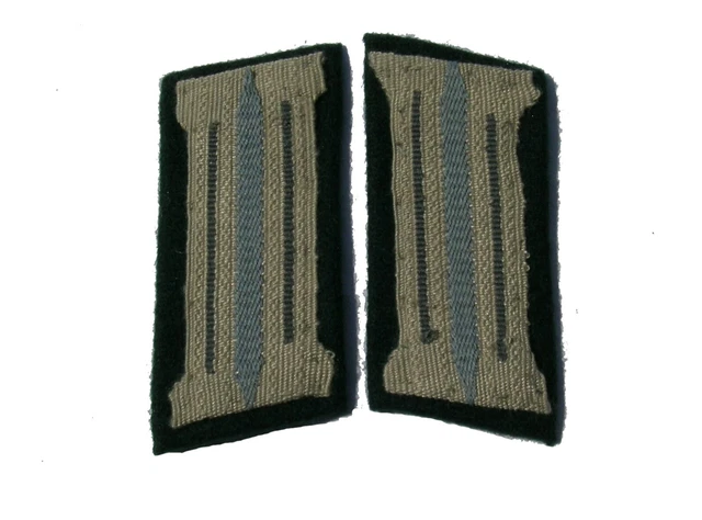 WW2 GERMAN ARMY Grey Generic enlisted ranks collar tabs on Dark Green £ ...