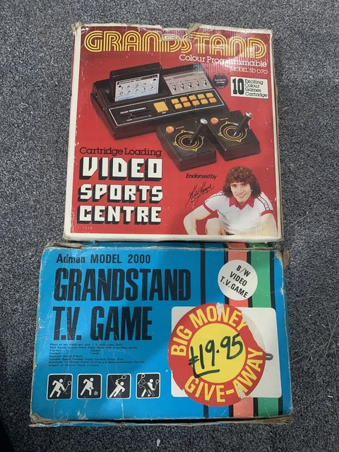 GRANDSTAND VIDEO SPORTS Centre SD 070 Boxed + Model 2000 Consoles ...