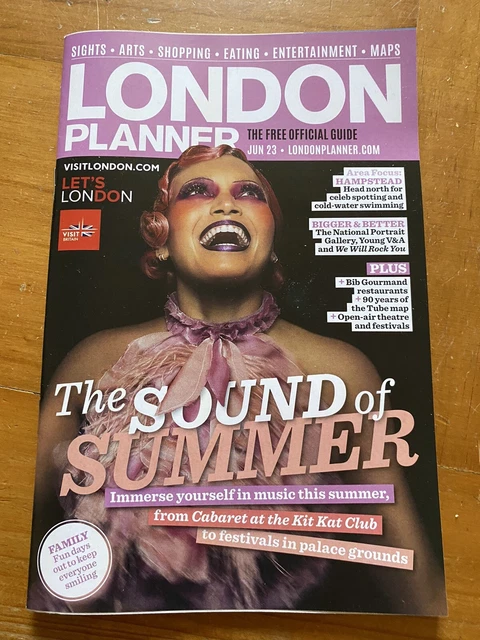 LONDON PLANNER VISITOR Guide Theatre Sights Arts Maps Cabaret A5 98 Pg ...