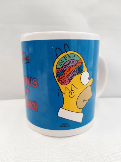 HOMER SIMPSON THE Simpsons Mug Genius at Work UK 2005 Collectable VGC £ ...