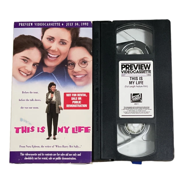 THIS IS MY Life VHS Promo Preview Screener Preview Tape 1992 $9.99 ...