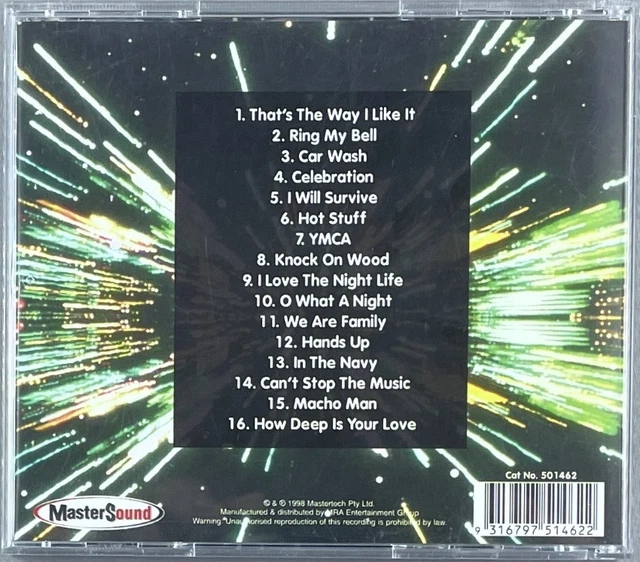 VARIOUS ARTISTS - Disco Karaoke CD - Free shipping $10.00 - PicClick AU
