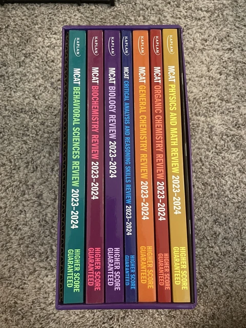 UNMARKED KAPLAN MCAT Complete 7-Book subject review self Prep- (2023 ...