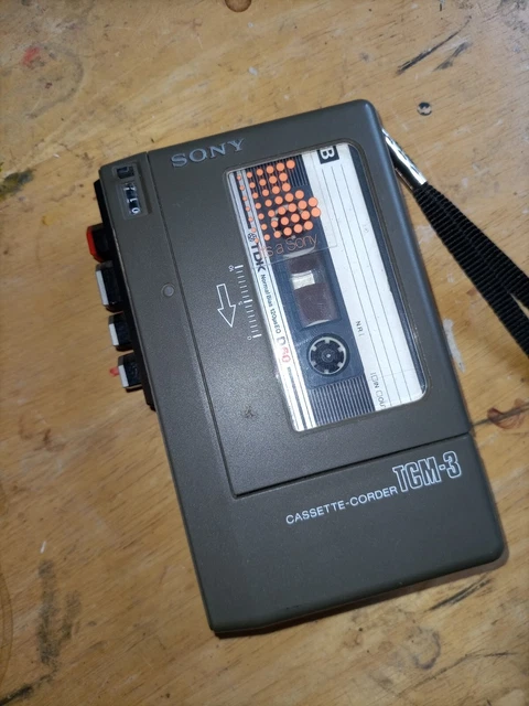 VINTAGE SONY CASSETTE Walkman TCM-3 Cassette Recorder. £30.00 - PicClick UK