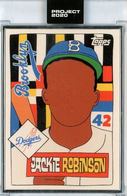 TOPPS PROJECT 2020 JACKIE ROBINSON FUCCI ARTISTE ÉPREUVE AP 5/20 cadre ...