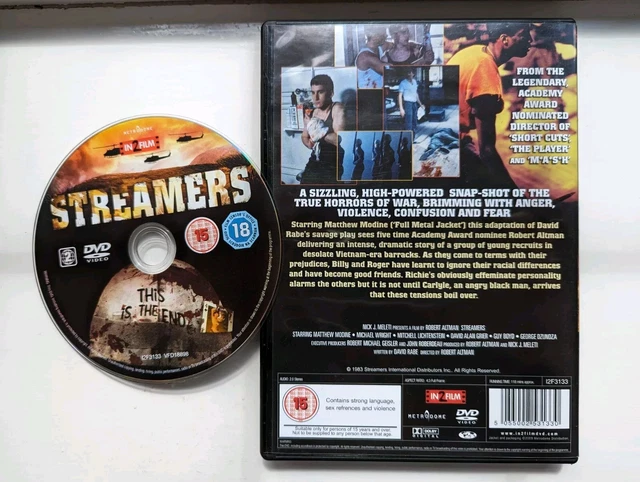 STREAMERS (DVD, 2009) Robert Altman, Matthew Modine, George Dzundza EUR ...