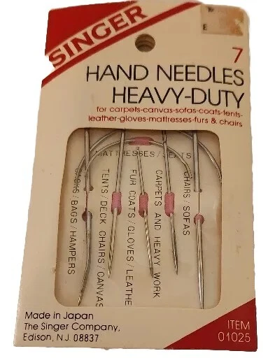 VINTAGE SINGER HEAVY Duty Hand Needles Set Size 7 - Brand New Unused £5 ...