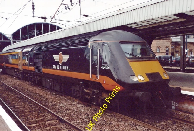 RAILWAY PHOTO 6X4 HST 43468 Grand Central at Newcastle Central c2010 £1 ...