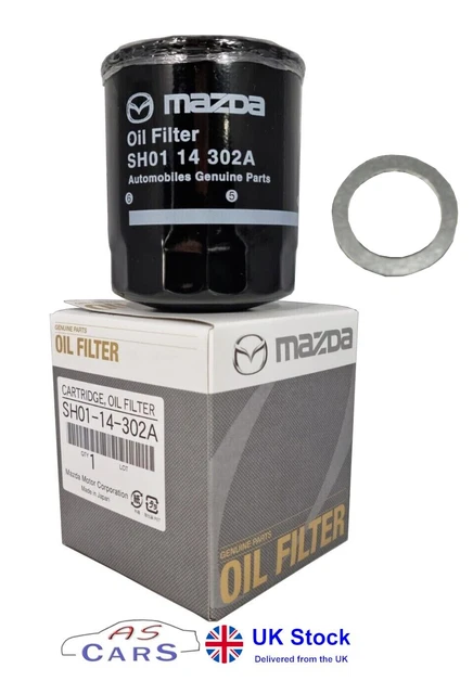 MAZDA OIL FILTER Cartridge + Sump Washer 2.2 Diesel 2 3 6 CX3 & CX-5 ...
