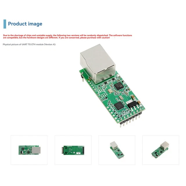 ETHERNET TO SERIAL Converter UART TTL to Ethernet Module RJ45 Port Two-Way4516 £16.79 - PicClick UK