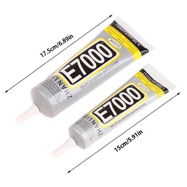 E7000 50/110ML FIBRE Fabric Adhesive Multipurpose Leather Bag Diamond ...
