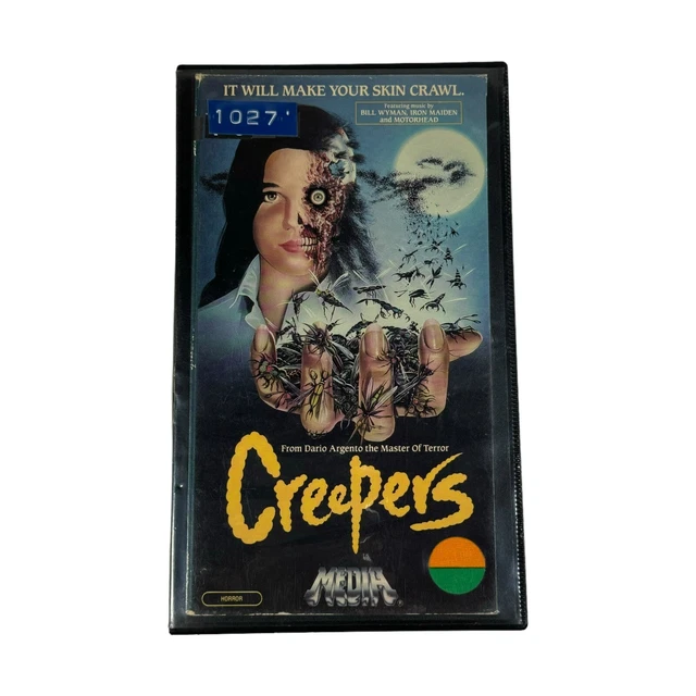 CREEPERS AKA PHENOMENA (1985) VHS Horror Ex-Rental Cut Box In Clamshell ...