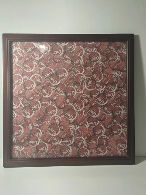 VINTAGE,COCA-COLA, DRINK COKE, Soda, Bottle Cap Sign in frame (Nice ...