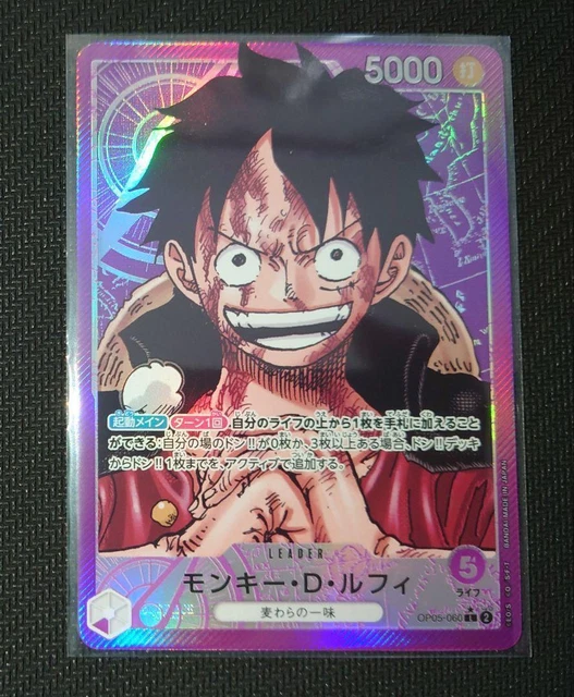 CARTA ONE PIECE Monkey D Luffy OP05-060 Leader Parallelo 25032 EUR 40,26 - PicClick IT