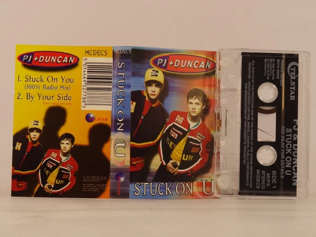 PJ AND DUNCAN (AKA ANT AND DEC) STUCK ON U (98) 2 Track Audio Cassette ...