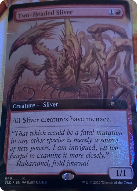 SLIVER À DEUX têtes (art étendu) [Secret Lair Drop Promos] MTG film ...