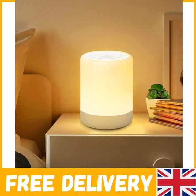 SMART TOUCH CONTROL LED Table Lamp - Rechargeable Night Light for Kids ...