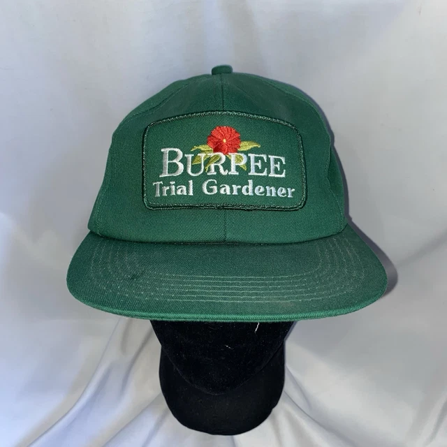 VINTAGE BURPEE TRIAL Gardener K-Products Made USA Snapback Hat Cap ...