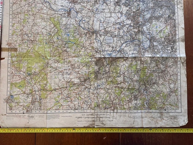 ORIGINAL WW2 BRITISH Army OS Map of Great Britain - Windsor £12.00 ...