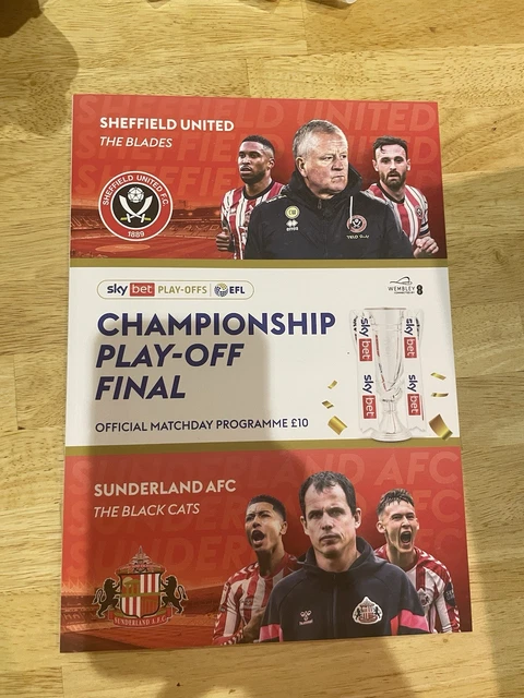 EFL CHAMPIONSHIP PLAY-OFF Final 2025 Sheffield United Vs Sunderland £10.51 - PicClick UK