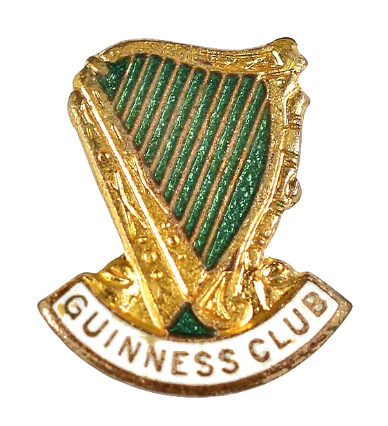 VINTAGE OLD THE Guinness Club Members Enamel Brooch Badge £6.00 ...