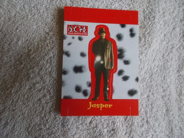 DISNEY: 101 DALMATIANS 1996 "JASPER" #77 Pop-Out Trading Card £2.27 ...