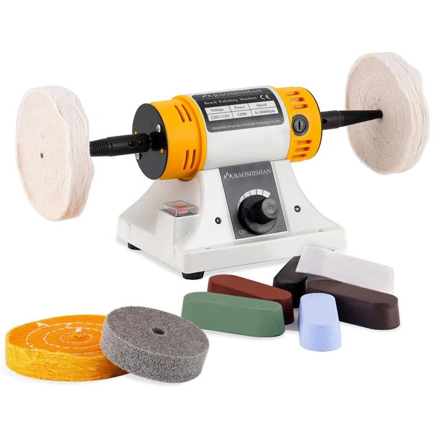 MACHINE DE POLISSAGE de banc Polisseuse de tour Ponceuse Grinder Moteur ...