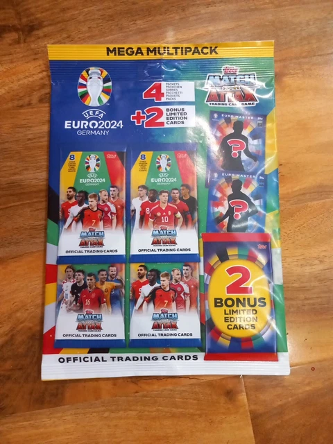 UEFA EURO 2024 Germany, Official Trading Cards,Match Attax Game,Mega Multi Pack £12.95 - PicClick UK